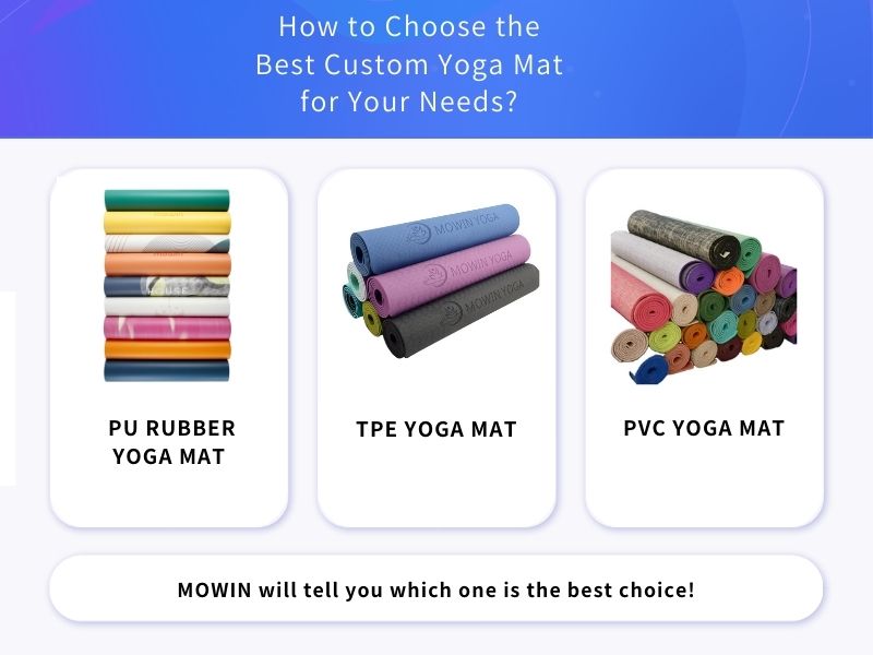 Exploring the Different Types of Yoga Mats: PU、TPE、HD PVC – MOWIN
