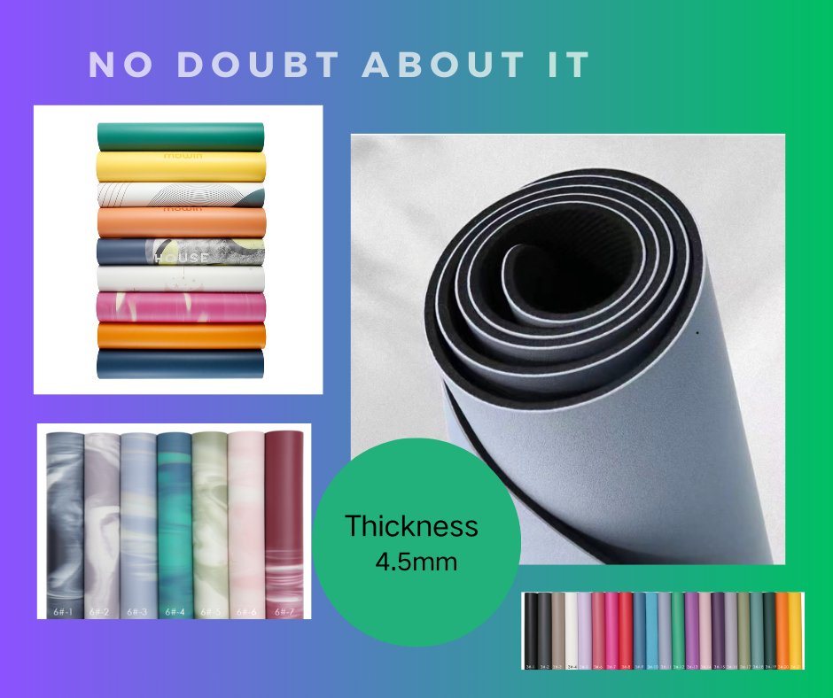 What Is A Good Thickness For A Yoga Mat? 4.5mm Thickness – MOWIN